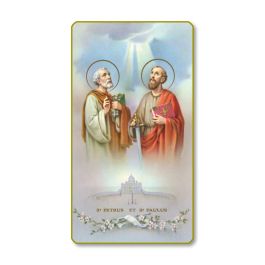 Saint Peter and Paul Holy Card - William J Hirten Co