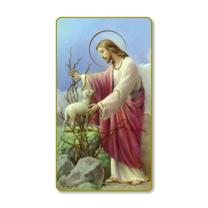 The Good Shepherd Holy Card - William J Hirten Co