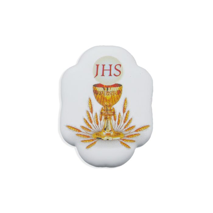 Magnetic Resin Statuette of IHS Communion with Chalice and Wheat (Sold ...